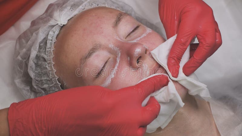 Wipe the Mask Off the Face of a Girl with Problematic Koja with Cotton ...