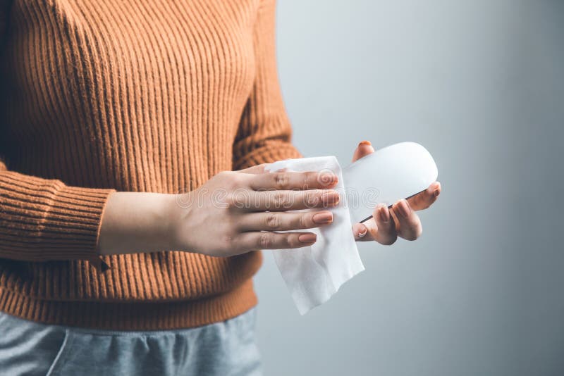 Wipe the mouse stock image. Image of wash, sanitizing - 179390457