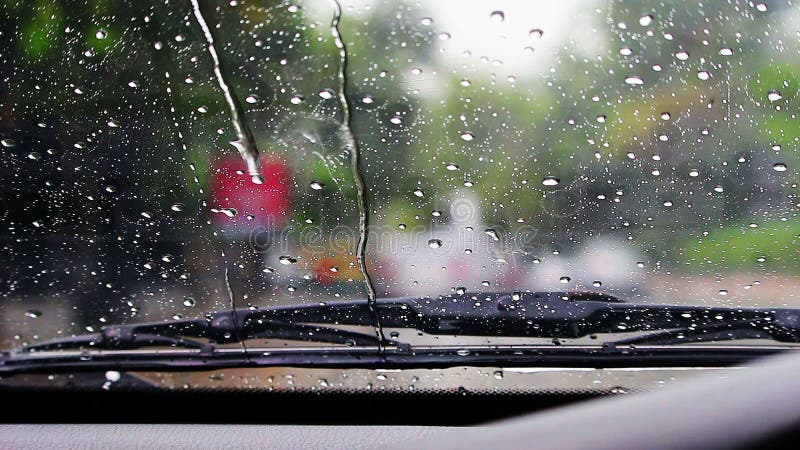 Wipe the Rain on the Windshield Stock Image - Image of wipers, blades ...