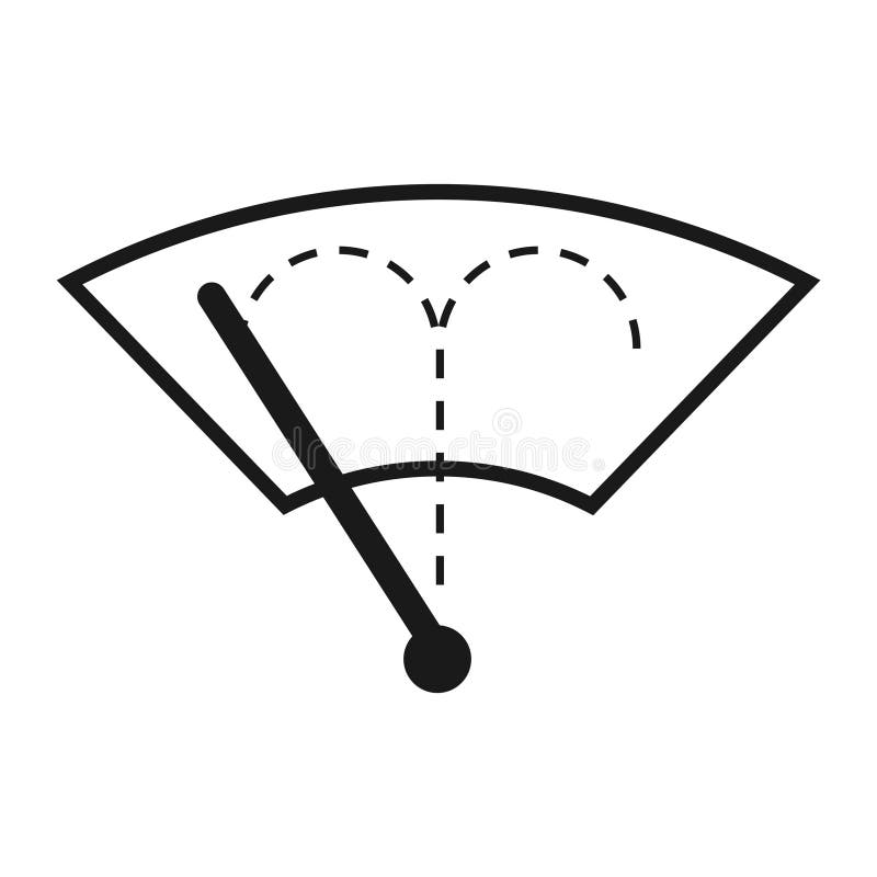 Wiper icon stock vector. Illustration of isolated, flow - 273760396