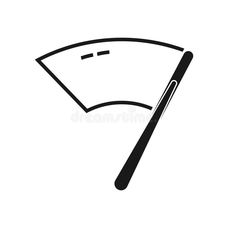 Wiper icon vector stock illustration. Illustration of icon - 275060624