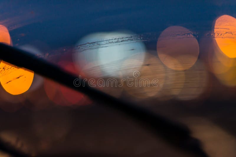 Wiper on windscreen stock photo. Image of windshield - 91922404