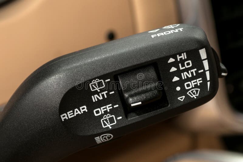 Wipers control. stock photo. Image of clean, auto, demist - 54436412