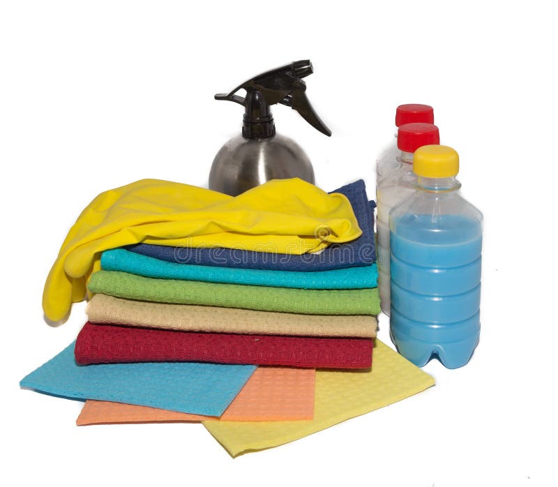 Wipes for Cleaning Gloves and Spray Stock Image - Image of disinfectant ...
