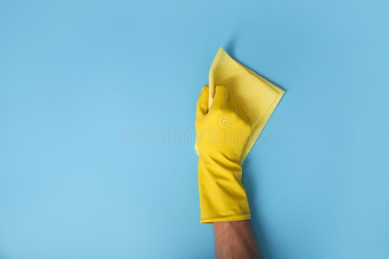 Wiping with Detergent and Rag Stock Image - Image of chemical, latex ...