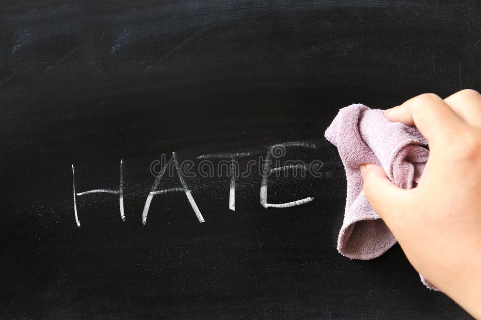 Wiping off hate stock image. Image of forgot, board, hate - 26702569