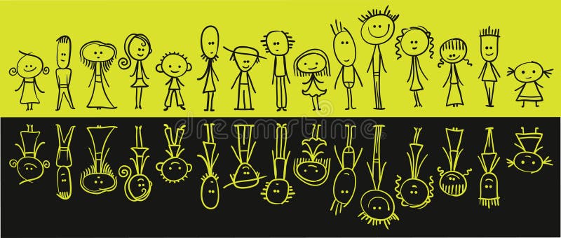 Wir Sind Alle Unterschiedlich Vektor Abbildung - Illustration von ...