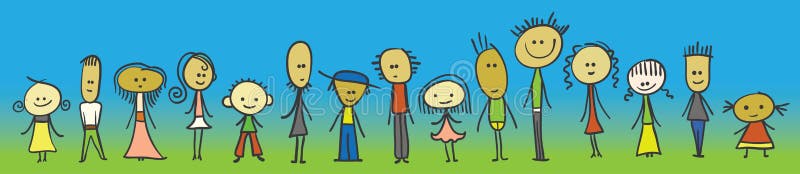 Wir Sind Alle Unterschiedlich Vektor Abbildung - Illustration von ...