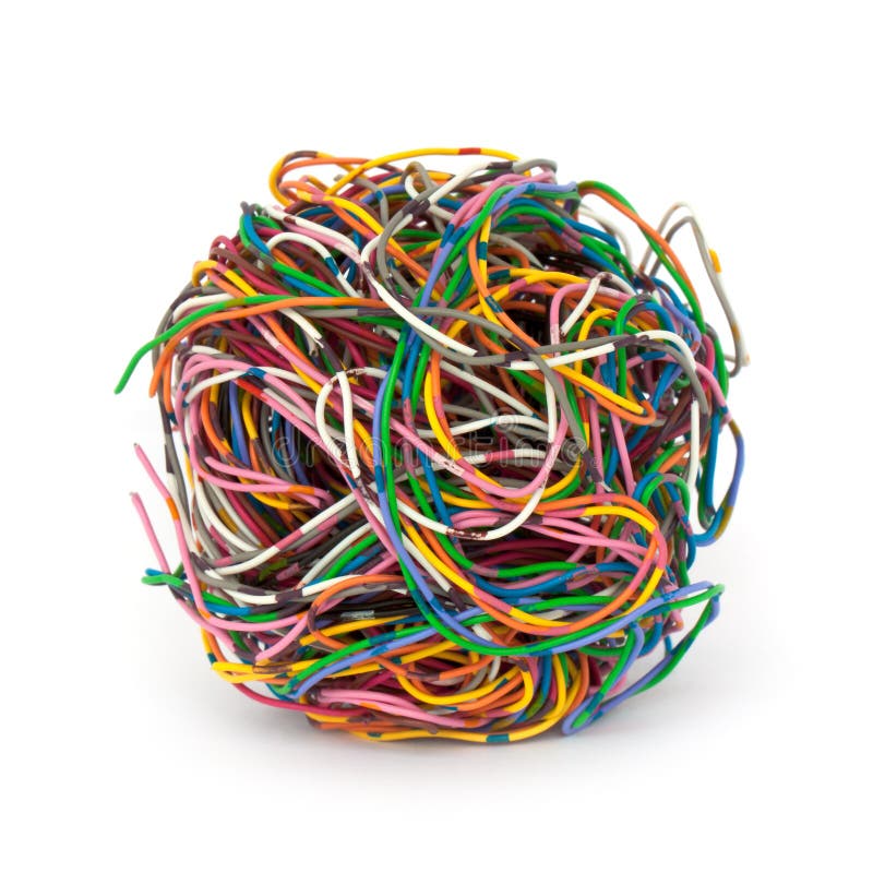 Ball of wire stock photo. Image of colour, conductor - 12438378