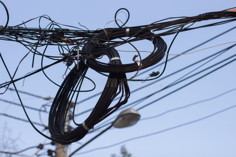 Cable car pillar stock image. Image of rope, trees, landscape - 113824357