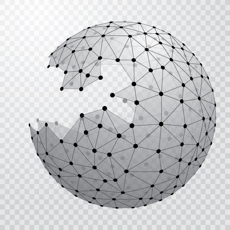 Wire ball bite stock vector. Illustration of black, graphic - 304566320