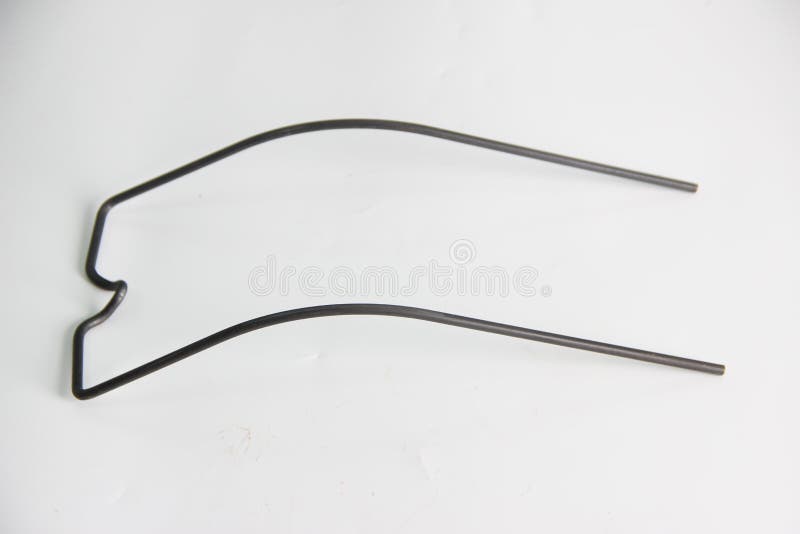 Wire bending forming parts stock image. Image of frame - 127955659