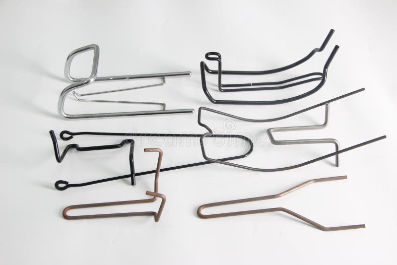 Wire bending forming parts stock photo. Image of adjustmentnfrom ...
