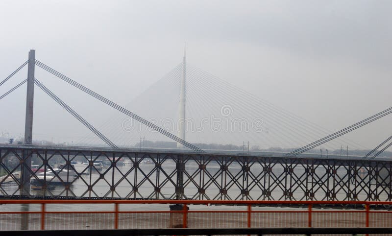 Wire bridges stock image. Image of landscape, bridges - 113170653