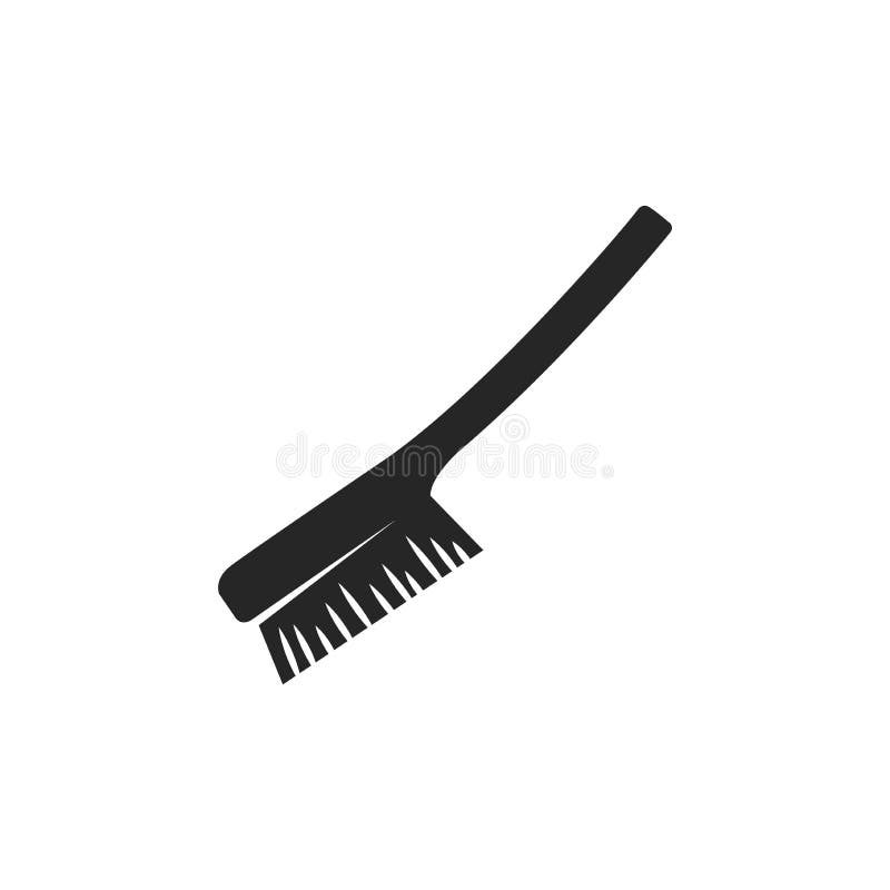 Wire Brush Icon in Single Color. Industrial Repair Tool Stock Vector ...