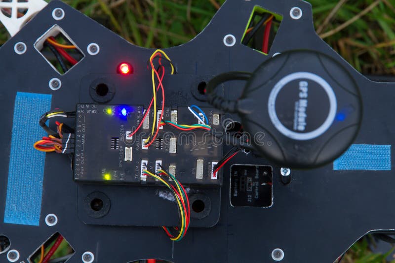 Wire and bulbs of drone stock image. Image of tech, summer - 92633395