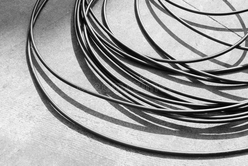 Wire and Cable Black and White Image Stock Photo - Image of ethernet ...