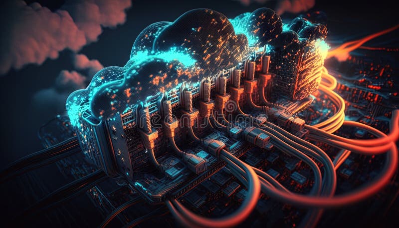 Electric Cloud Logo Design Vector Stock Vector - Illustration of bolt ...