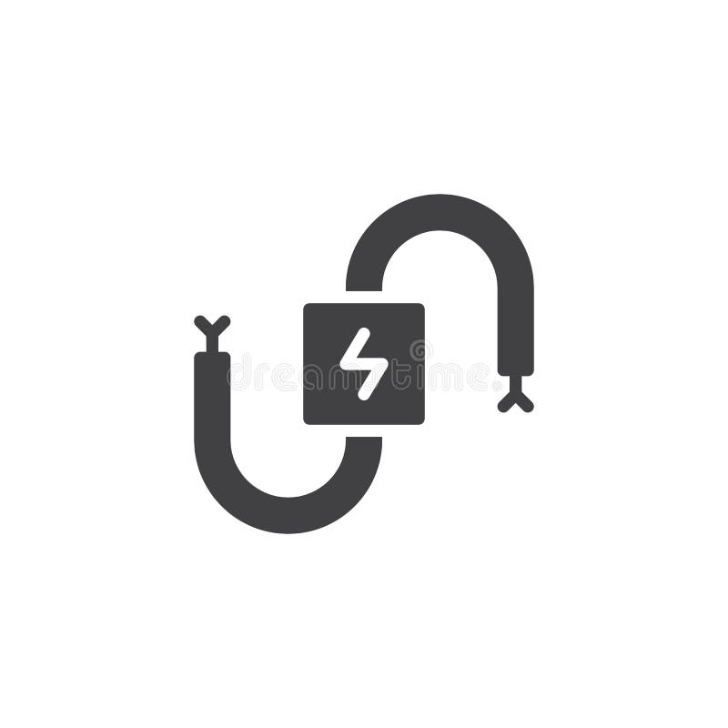 Wire Cable Electrical Icon Vector Stock Vector - Illustration of sign ...