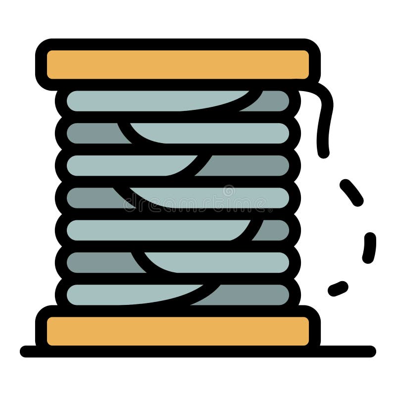 Wire Coil Icon Color Outline Vector Stock Vector - Illustration of ...