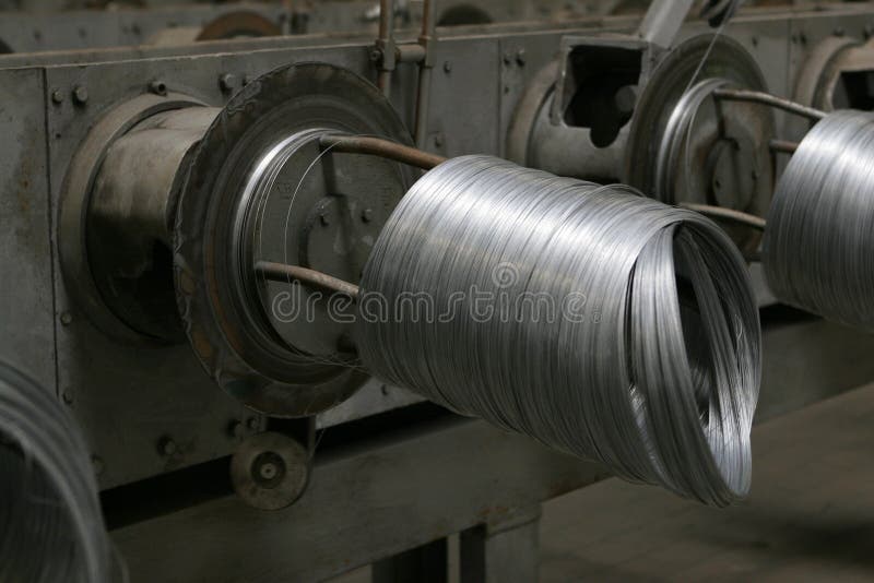 Wire coils stock image. Image of white, wire, metal, iron - 39801285