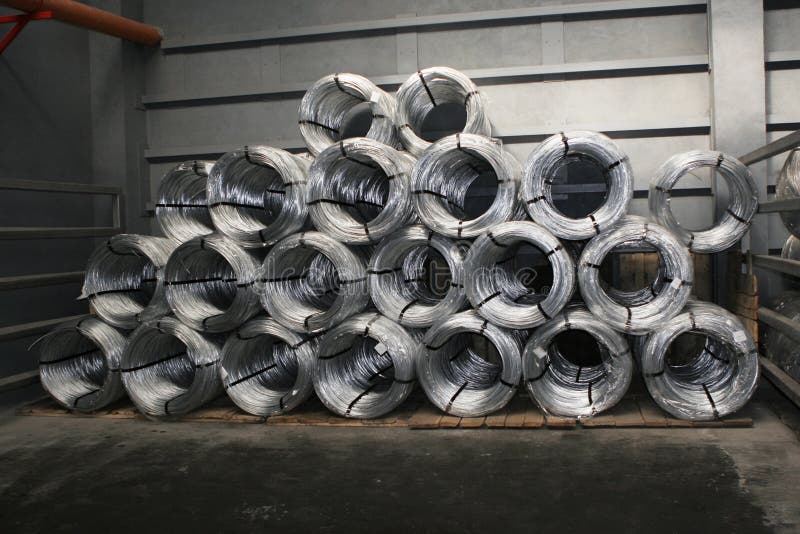 Wire coils stock image. Image of white, wire, metal, iron - 39801285