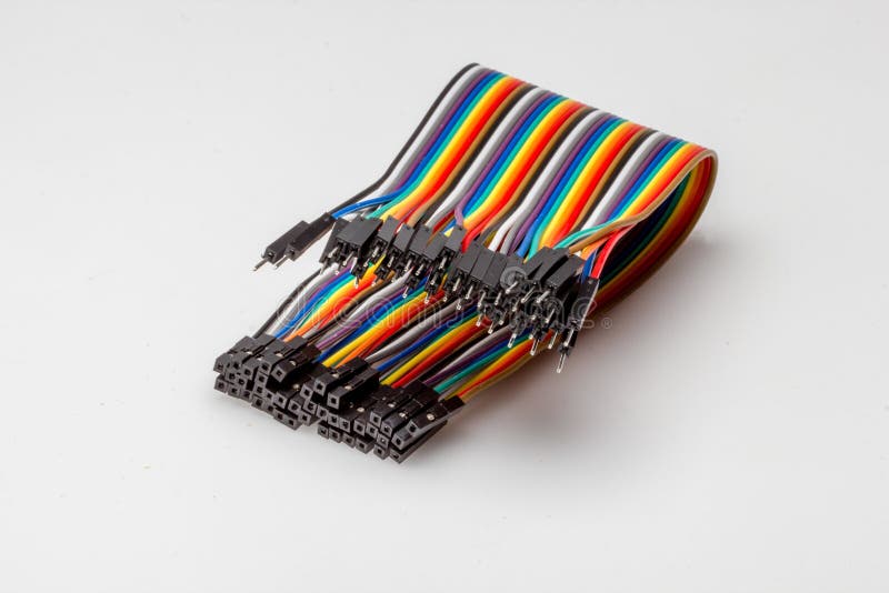 Wire Colourful Rainbow Color Wire for Electronic Fast Prototyping Stock ...