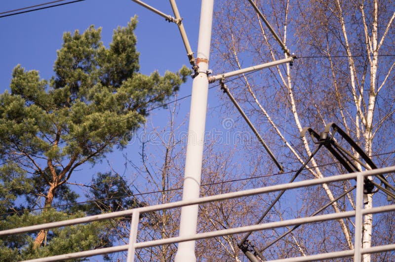 Wire 2 stock image. Image of crossing, middle, innercity - 98504109