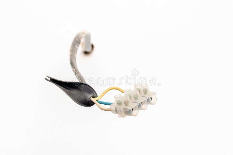 The Wire for Connecting the Lamp Stock Image - Image of ceiling, white ...