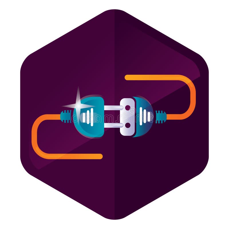 Wire Connection. Vector Illustration Decorative Design Stock Vector ...