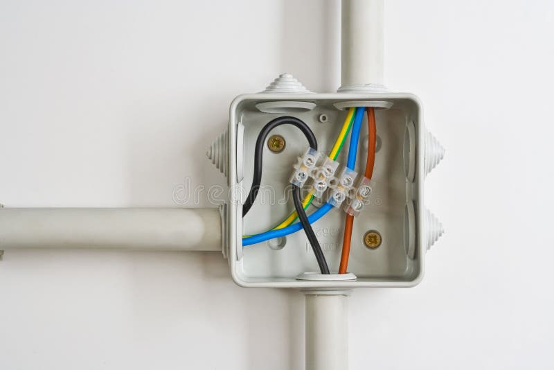 Wire connections stock photo. Image of switch, connection - 73581180