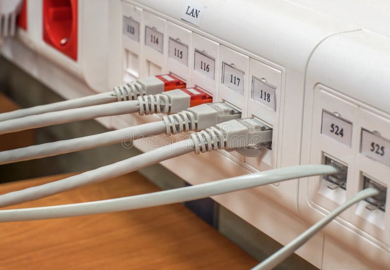 Wire Connectors Connected To Server Connectors Stock Photos - Free ...