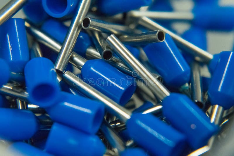 Wire Copper Crimp Connectors Stock Image - Image of connectors ...