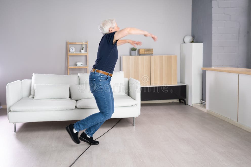 Wire Cord Trip Over and Fall. Feet Stumble Stock Image - Image of wire ...