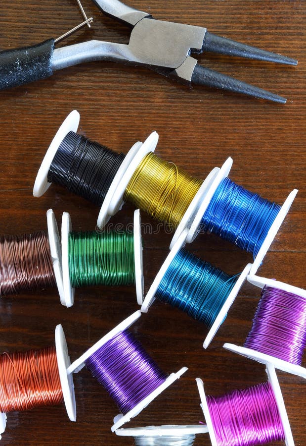 Wire Crafts and Leather Cords Stock Image - Image of decor, creation ...