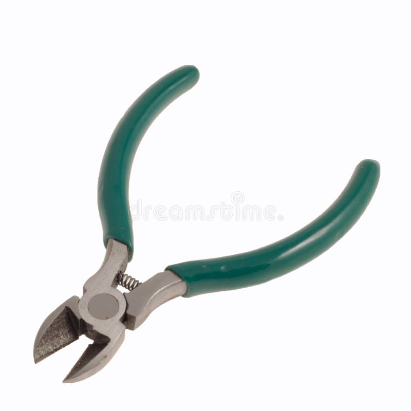 Wire cutter stock image. Image of white, green, cutter - 15484099