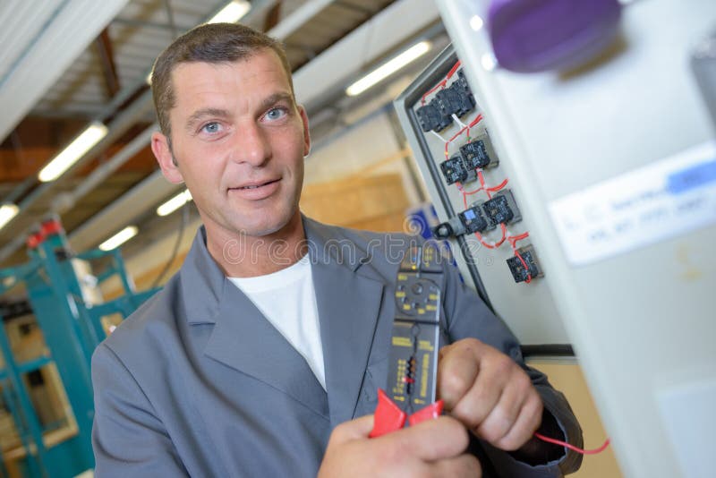 Wire cutter in factory stock image. Image of flow, electric - 119530537