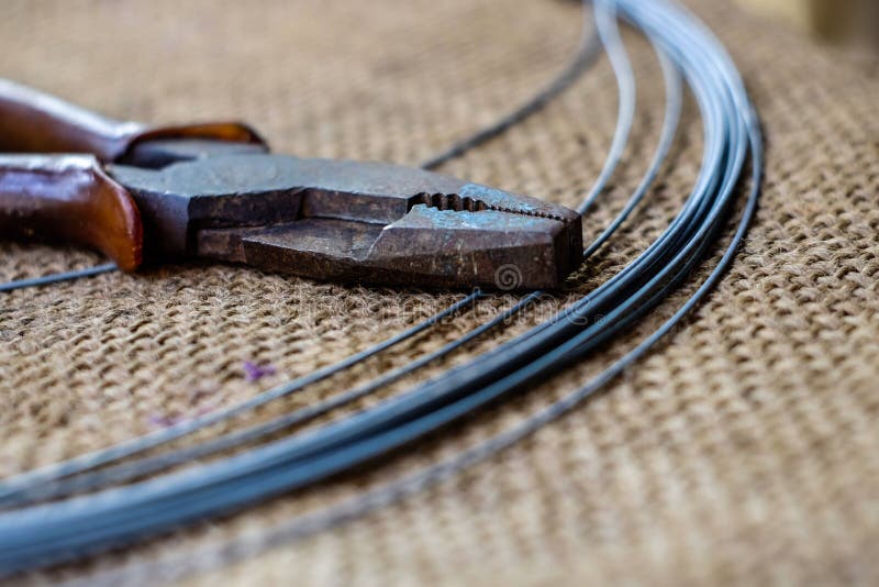 Wire cutters stock image. Image of craft, trade, pair - 91593985