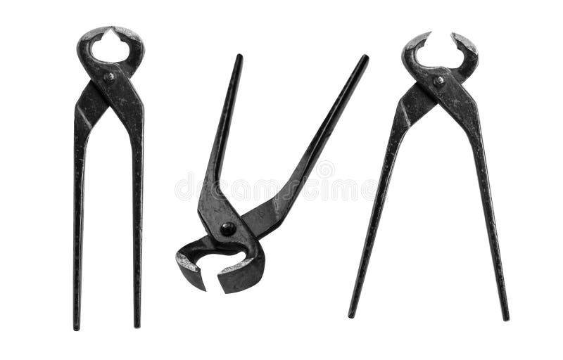 Wire Cutters in Different Angles on a White Background Stock Image ...