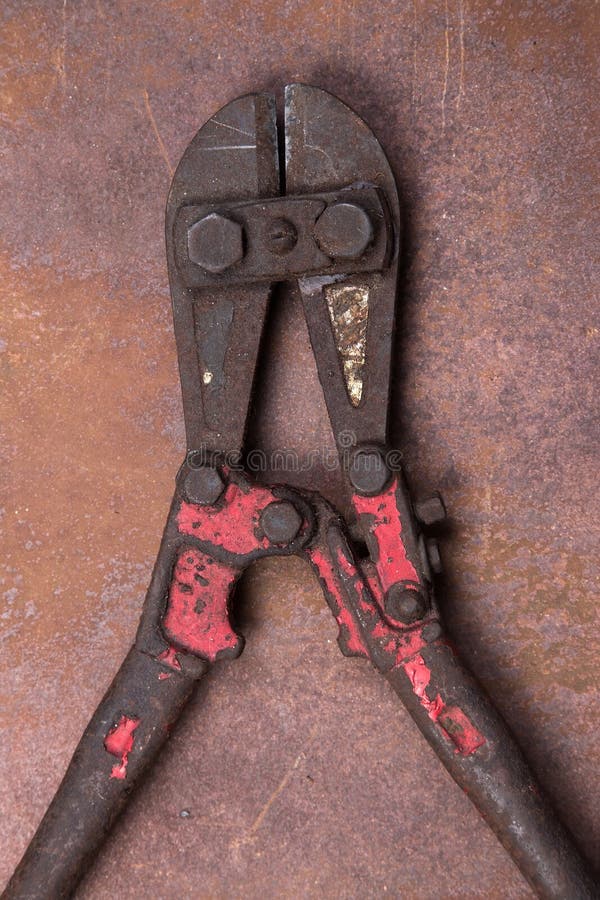 Wire Cutters on a Rust Background. Stock Photo - Image of sullied, wire ...