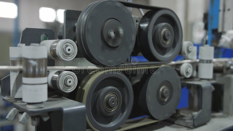 Wire Drawing in the Winding at the Factory for the Production of ...