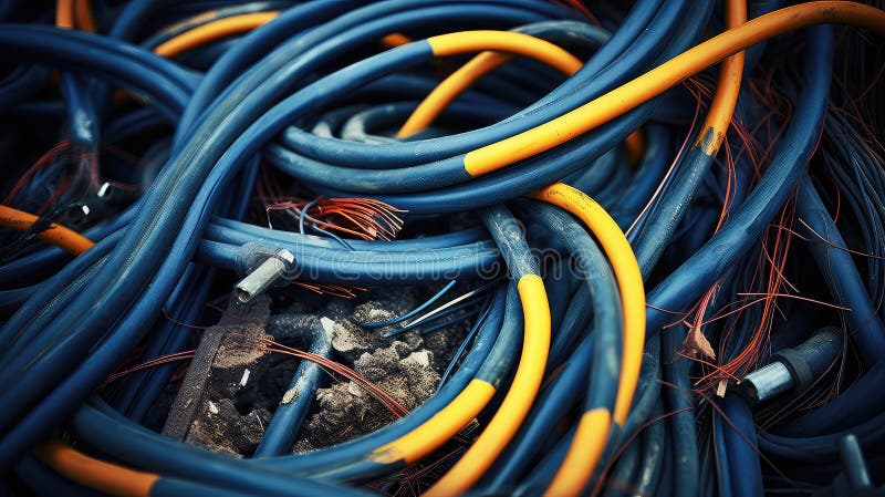 Wire electric cable stock illustration. Illustration of plug - 317256883