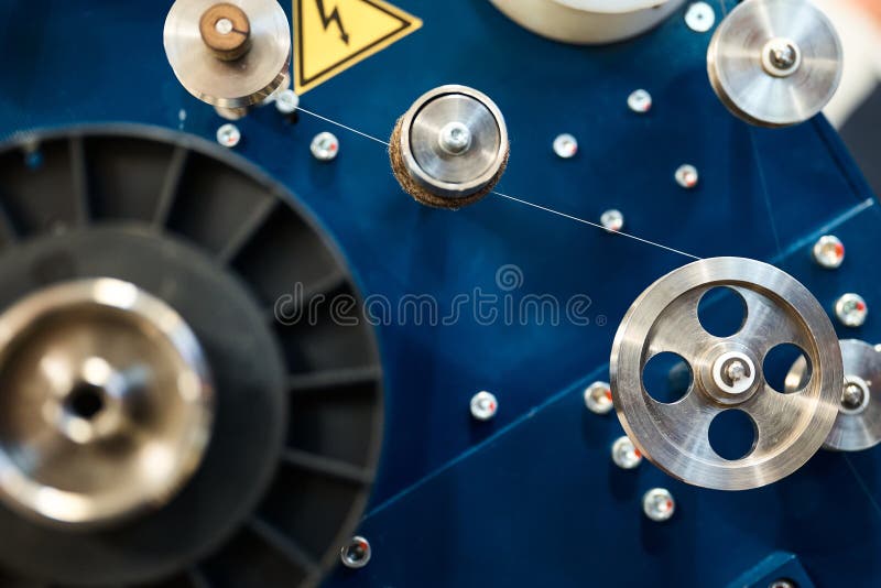 Wire Feeding Mechanism of Electroerosive Machine Tool Stock Photo ...