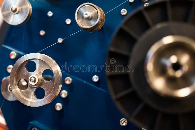 Wire Feeding Mechanism of Electroerosive Machine Tool Stock Photo ...