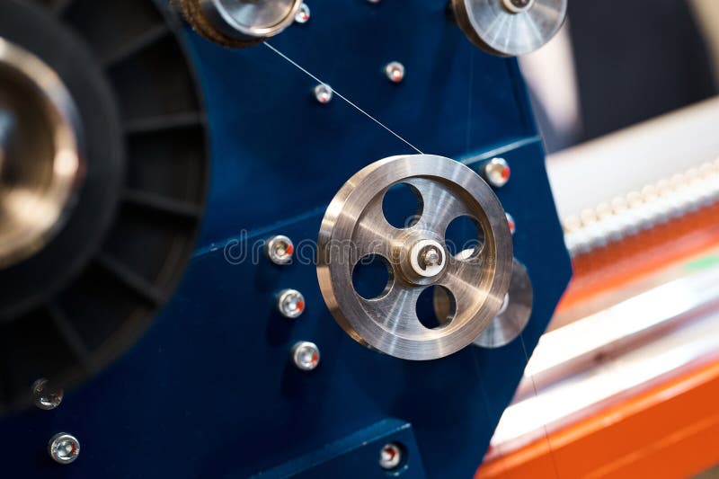 Wire Feeding Mechanism of Electroerosive Machine Tool Stock Image ...