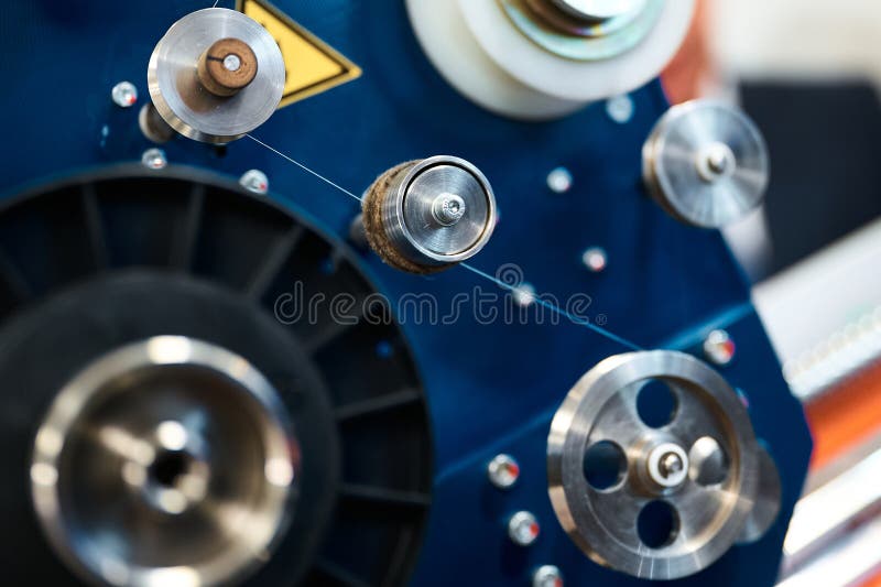 Wire Feeding Mechanism of Electroerosive Machine Tool Stock Image ...