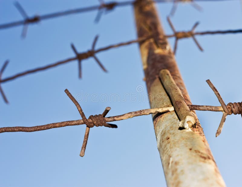 Spikes on Chain Link Fence stock image. Image of chainlink - 13920441