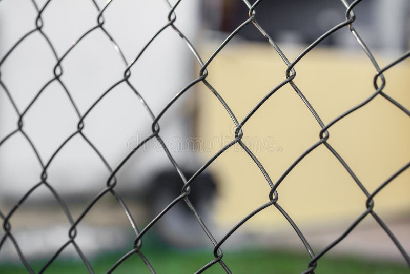 Wire Fence & X28;cyclone Fencing& X29; in Repeating Patterns Stock ...