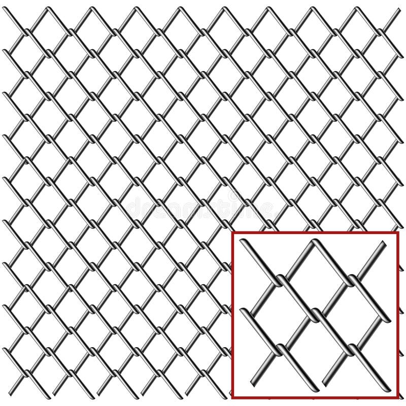Wire fence stock vector. Illustration of iron, linkage - 31723594