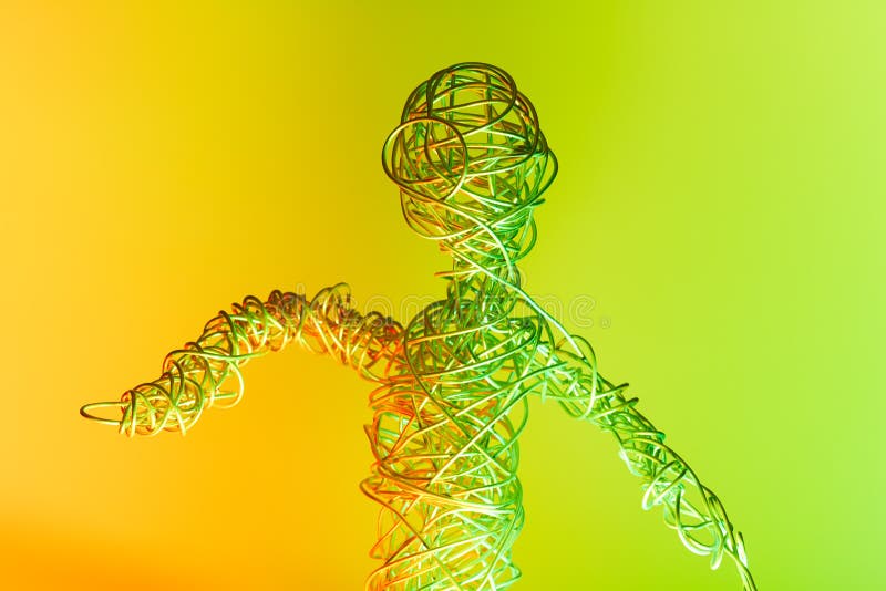 Wire figure stock image. Image of shape, bent, kind - 217892363